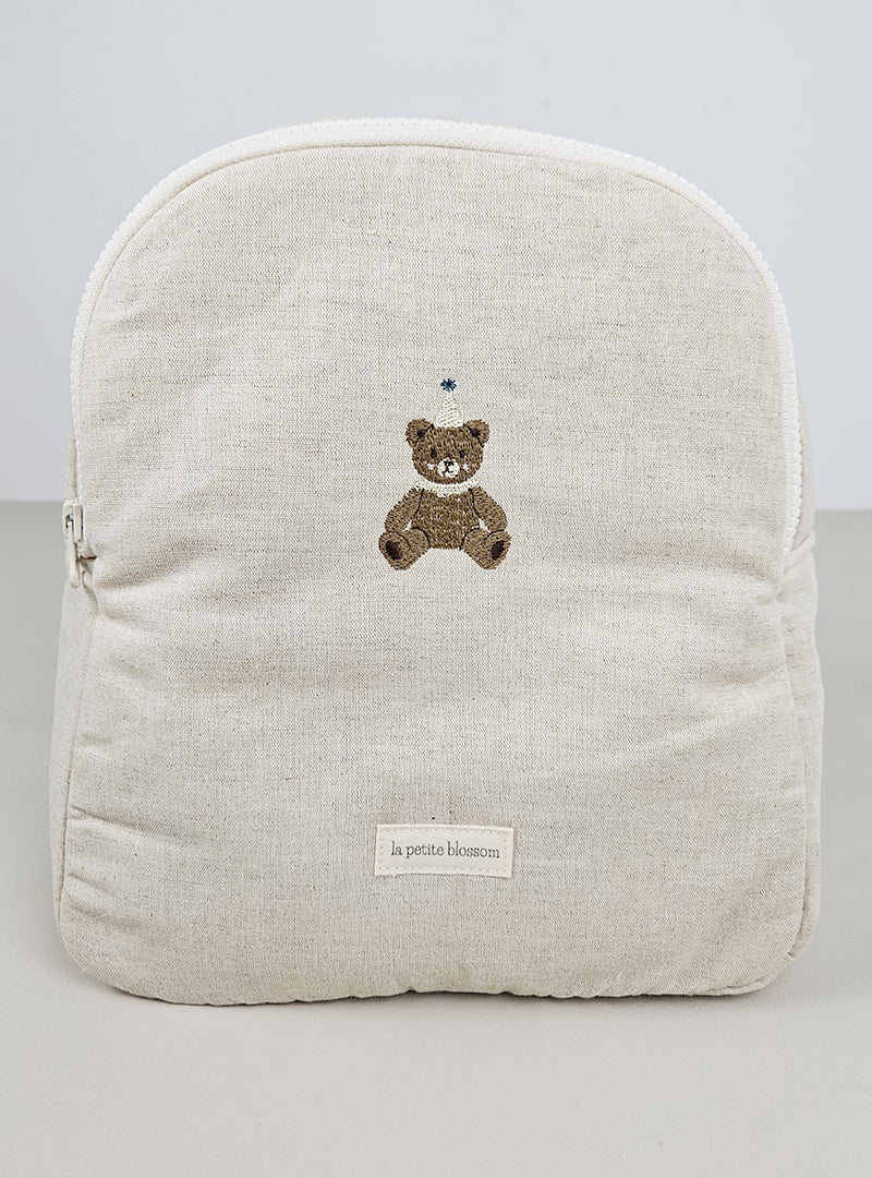 Mochila Osito Pompón Verde – La Petite Blossom
